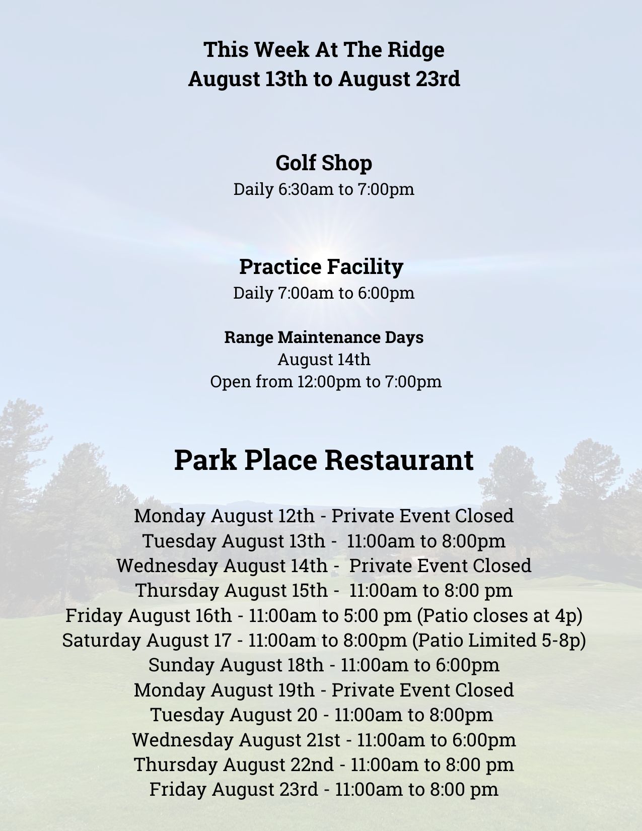 Pass holder tee times - The Ridge At Castle Pines North